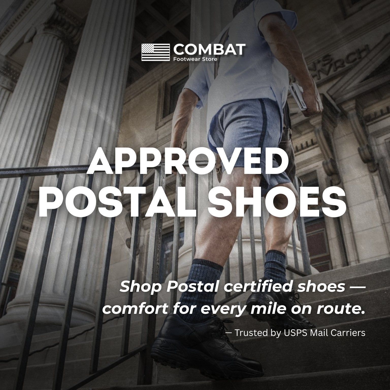 Postal & USPS Approved Shoes - Men's & Women's | Combatfootwear.com ...