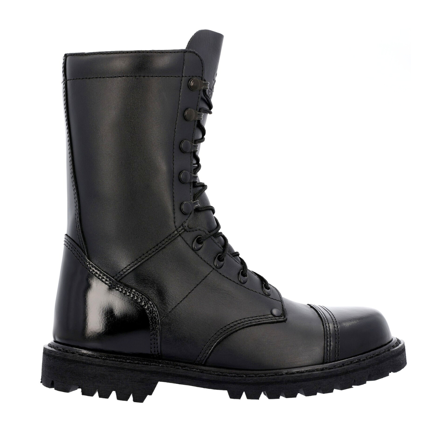 Rocky 10" Black Polishable Leather Lace-Up Jump Boots | RKC147 ...